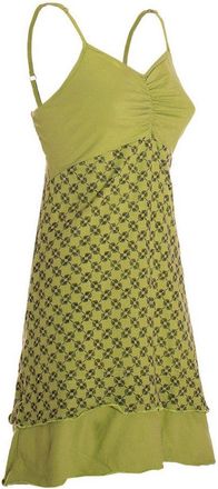 vishes Sommerkleid Damen Babydoll Spaghettitr&auml;ger bedruckt Baumwolle Alternative Mode, Boho, Hippie, Ethno, Festival
