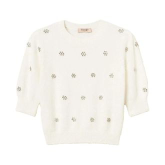Twinset Maglie Sweater - - Knitwear - Damen - Wei&szlig; - XS