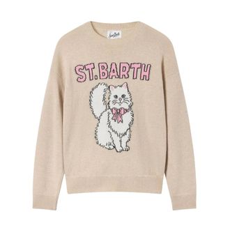 MC2 Saint Barth Pull Tessa - Femme - Pulls - Beige - Taille: 40 FR
