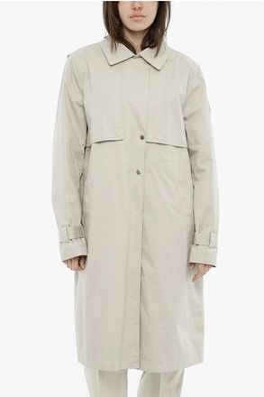 Woolrich Solid Lightweight Cotton Trench Coat size Xxl