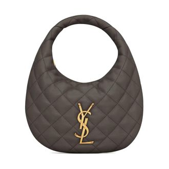 Saint Laurent Icarino Quilted Handbag - - Bags - Damen - Grau - ONE SIZE
