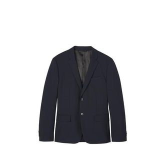 Calvin Klein Blazer droit en laine m&eacute;lang&eacute;e