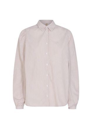 Soyaconcept Damen Sc-bea 1 Classic Striped Shirt Hemd, Stucco Brown Combi, M