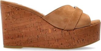 Jimmy Choo London Femme, Chaussures, Brun, Taille: 39 1/2 EU Leda Wedge 100