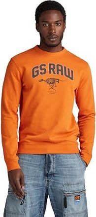 G-Star G-Star Homme Sweat Skeleton Dog Graphic, Orange (orange D24413-D562-1018), L