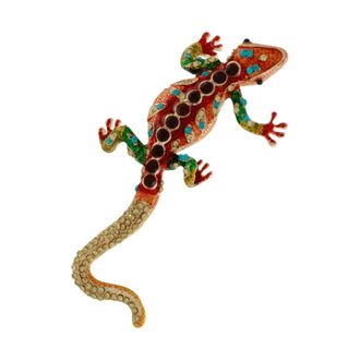 Dansk Copenhagen Broche Salamandre Tracey - Femme - Accessoires - Rouge - Taille: ONE Size