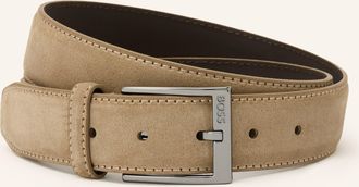 HUGO BOSS Lederg&uuml;rtel Elloy beige