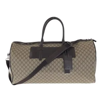 Gucci unisex, Pre-owned, Brun, Taille: ONE Size Sac Week-End en Toile Pre-owned