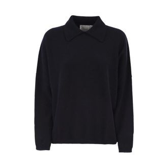 VANIS&Eacute; Yasmin Polo Neck Jumper - - Knitwear - Damen - Blau - L