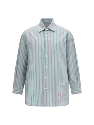Namacheko Mens Shirt Colt Aquamarine-Garnet Cotton Aquamarine/garnet
