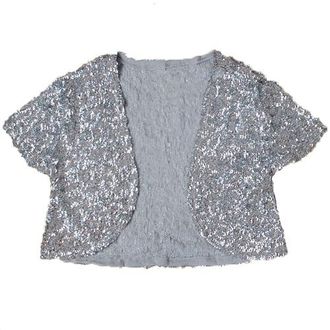 Generic Cardigan pour femmes paillet&eacute; cardigan scintillant pour femmes - Mode Slim Fit manteau court base &agrave; manches courtes cardigan &agrave; paillettes l&eacute;ger veste 