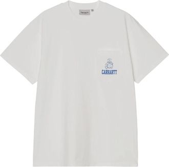 Carhartt Work in Progress S/S Pond Corps Pocket T-Shirt - - Tops - Herren - Wei&szlig; - XL