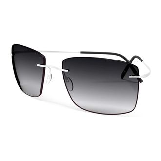 Silhouette unisex, Accessoires, Gris, Taille: ONE Size Lunettes de soleil grises classiques