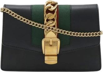 Gucci Pochette Clutch Vintage Pre-owned - Femme - Pre-owned - Noir - Taille: ONE Size