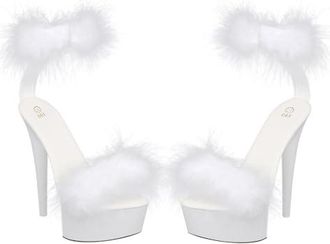 UPKOCH Sandales &agrave; Talons Hauts Femme &Eacute;l&eacute;gantes et R&eacute;sistantes Semelle Antid&eacute;rapante Confortables et Durables &Eacute;t&eacute; Chic