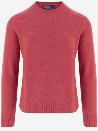 Polo Ralph Lauren Pull en laine et cachemire avec coudi&egrave;res