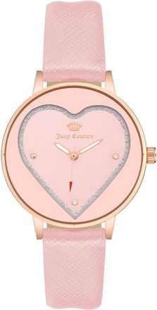 Juicy Couture Femme, Accessoires, Rose, Taille: ONE Size Montre analogique en quartz rose Polipriel