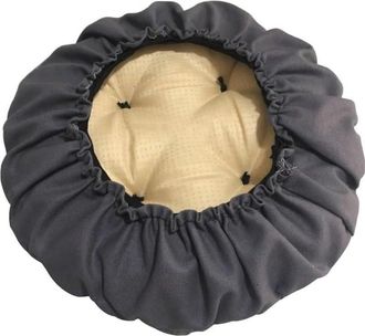 Generic Rundes Dickes Stuhlkissen Hockerbezüge runde Sitzkissenbezüge für Barhocker gepolstert mit Gummibändern rutschfeste Unterseite für Holz/Metallstühle (