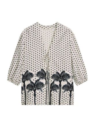 Marc O'Polo Strandshirt Palm Border Geo Beach shirt, Resorthemd, Sommerhemd