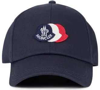 Moncler Mens Cotton Cap Blue Hat