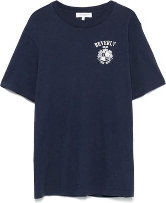 Sporty & Rich t-shirt Beverly Hills imrpim&eacute; - Bleu