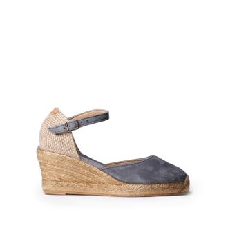 Toni Pons Wildleder-Espadrille für Damen - Lloret-5 - Grau, 40 EU