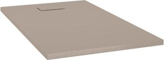 vidaXL Duschwanne smc Braun 120x70 cm Vidaxl