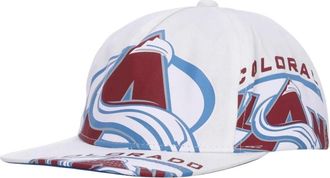 Mitchell & Ness Colorado Avalanche Flache Schirmm&uuml;tze - - Accessories - Herren - Wei&szlig; - ONE SIZE
