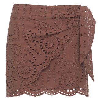 Saint Barth Femme, Jupes, Brun, Taille: 40 FR Nyra Mini Skirt