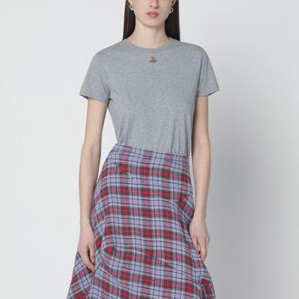 Vivienne Westwood Grey m&eacute;lange Orb Peru T-shirt