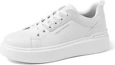 Queen Helena Baskets basses Baskets avec plateau léger décontracté pour femme X30-8, Blanc, 36 EU