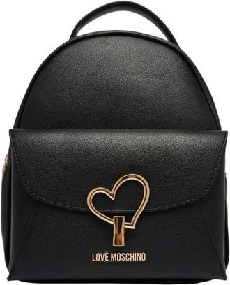 Love Moschino Femme, Sacs, Noir, Taille: ONE Size Sac &agrave; dos en poly&eacute;thyl&egrave;ne avec bretelles r&eacute;glables et compartiments multiples