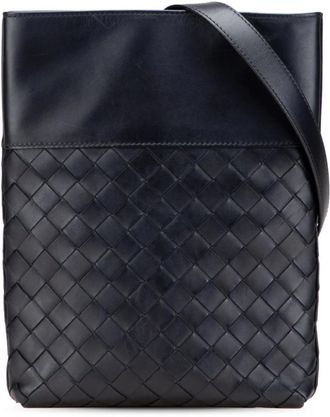 Bottega Veneta Hobo Bags - Nappa Intrecciato Messenger Bag - Gr. unisize - in Schwarz - f&uuml;r Damen