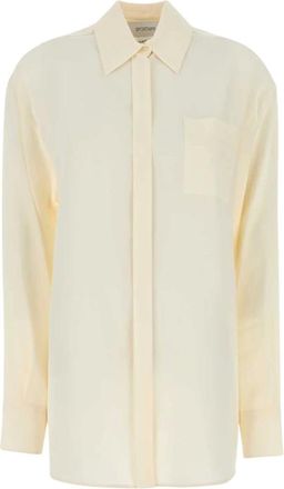 Sportmax Femme, Blouses et Chemises, Blanc, Taille: 42 FR Chemise Tonale