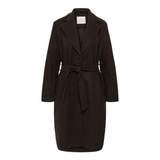 Kaffe Manteau ceintur&eacute; - Femme - Manteaux - Brun - Taille: 44 FR
