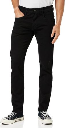 Replay Herren Jeans Anbass Slim-Fit, Black 098-2 (Schwarz), 34W / 32L