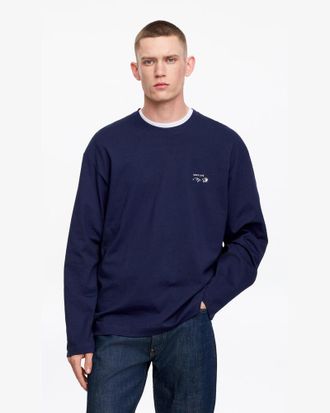 Arket CAF&Eacute; Langarmshirt -Blau