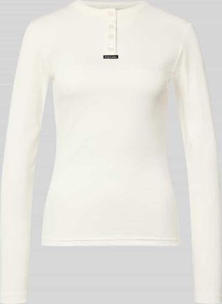 Karo Kauer Slim Fit Longsleeve aus elastischem Baumwoll-Mix