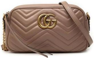 Gucci Sac bandouli&egrave;re GG Marmont Pre-owned - Femme - Pre-owned - Brun - Taille: ONE Size