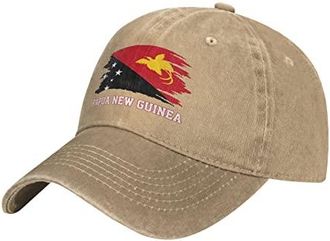 Generic Casquette Trucker Denim Drapeau De Papouasie-Nouvelle-Guin&eacute;e Classique Baseball Casquette Unisexe Chapeau Soleil pour P&ecirc;che Voyage Sports