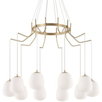Ideal Lux Ideal Lux - Karousel - Luminaire suspendu au plafond en laiton satin&eacute;