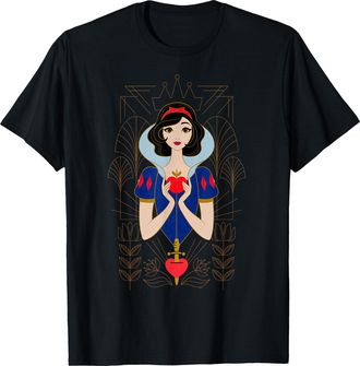 Disney Princess Snow White Modern Art Deco Style T-Shirt