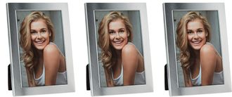 Hama Bilderrahmen Set Davos für 10x15 Fotos (3 Bilderrahmen für Collage, DIY-Geschenk, Wechselrahmen für mehrere Bilder, stehend mit Standfuß, Aufhänger, P