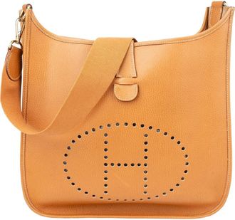 Herm&egrave;s Crossbody Bags - Hermes Natural Ardennes Leather Evelyne GM Crossbo - Gr. unisize - in Braun - f&uuml;r Damen