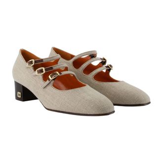Carel Womens Kina Pump Beige Canvas
