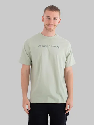 Hurley Hurley Printing Press Matero T-Shirt worker blue