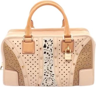 Loewe Sac Amazona Pre-owned - Femme - Pre-owned - Beige - Taille: ONE Size
