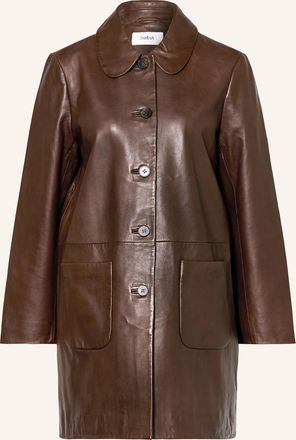 BA&SH Ba&Sh Ledermantel Madie braun
