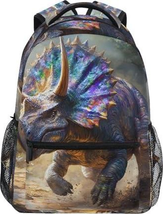Generic Dinosaures Color&eacute;s Sac &Agrave; Dos Antivol Sacs A Dos L&eacute;ger Sacs D&Eacute;cole Pour Sport Femme Travail 29X40Cm
