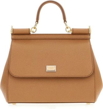 Dolce & Gabbana Femme, Sacs, Brun, Taille: ONE Size Sacs &agrave; main